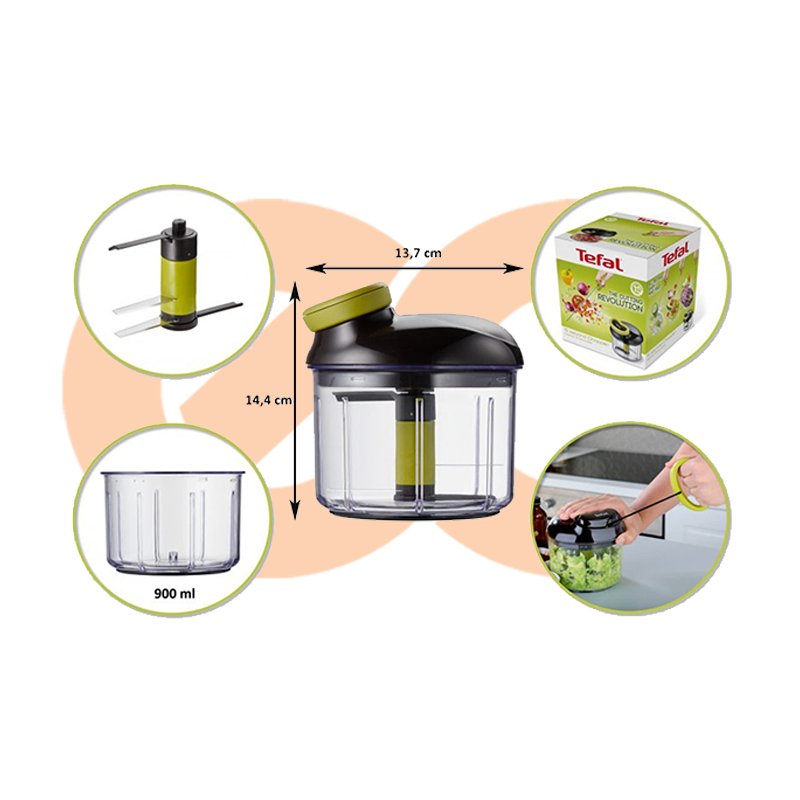 Tefal 5-Second Hand Chopper 900ml 3168430275591 – EHAB Center