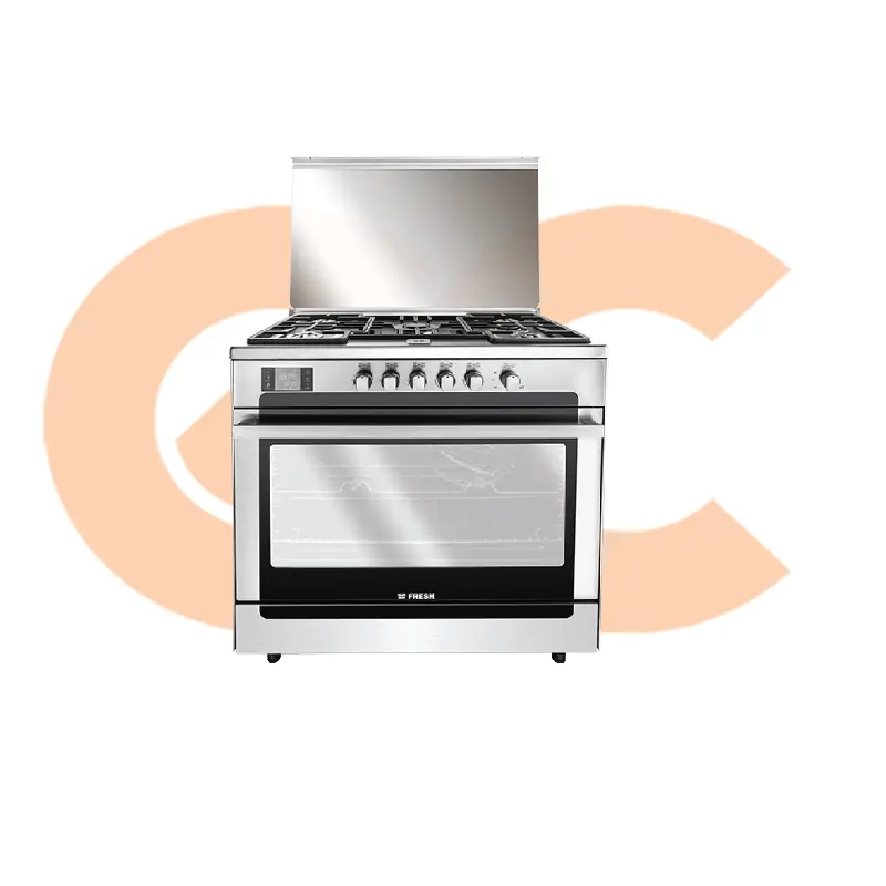 Best-Selling Fresh Matrix Touch Digital Gas Cooker 5 Burners 90 cm ...