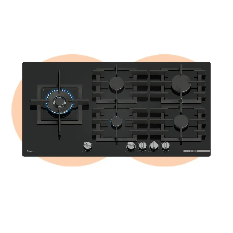 Best-Selling Bosch Built-in Gas Hob 90cm Series 6 Ceramic Black Model ...